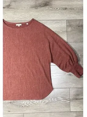 Max Studio | Tops | Max Studio Wide Neck Dolman Balloon Sleeve Rust ...